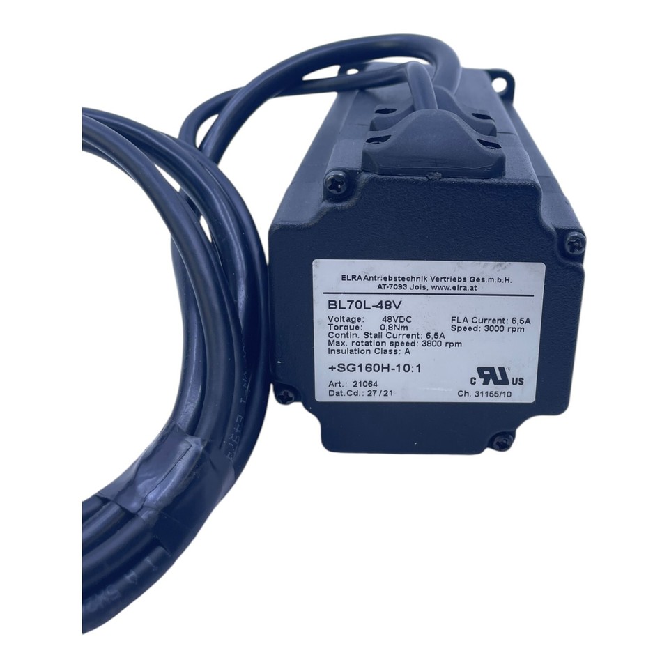 Elra BL70L-48V+SG160H-10:1 Servo Motor For Industrial Use | eBay