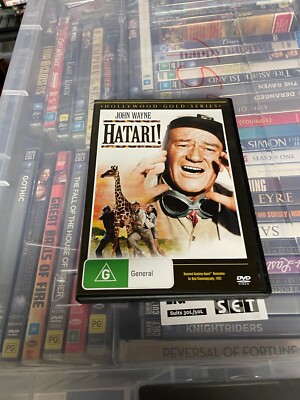 Hatari! (DVD, 1962) John Wayne Hardy Kruger Classic Adventure Movie ...