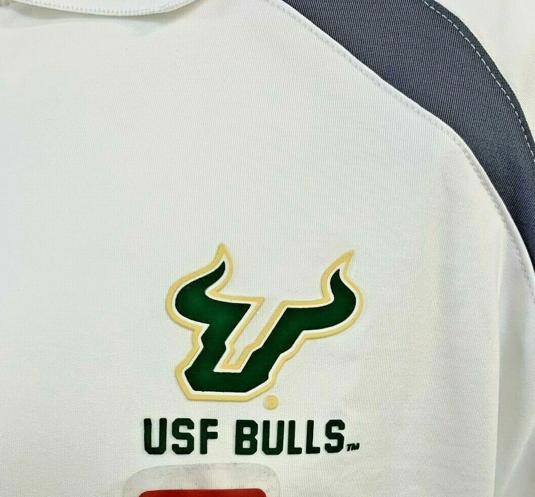 University of South Florida USF Bulls Polo Shirt Mens Size LG NEW with ...