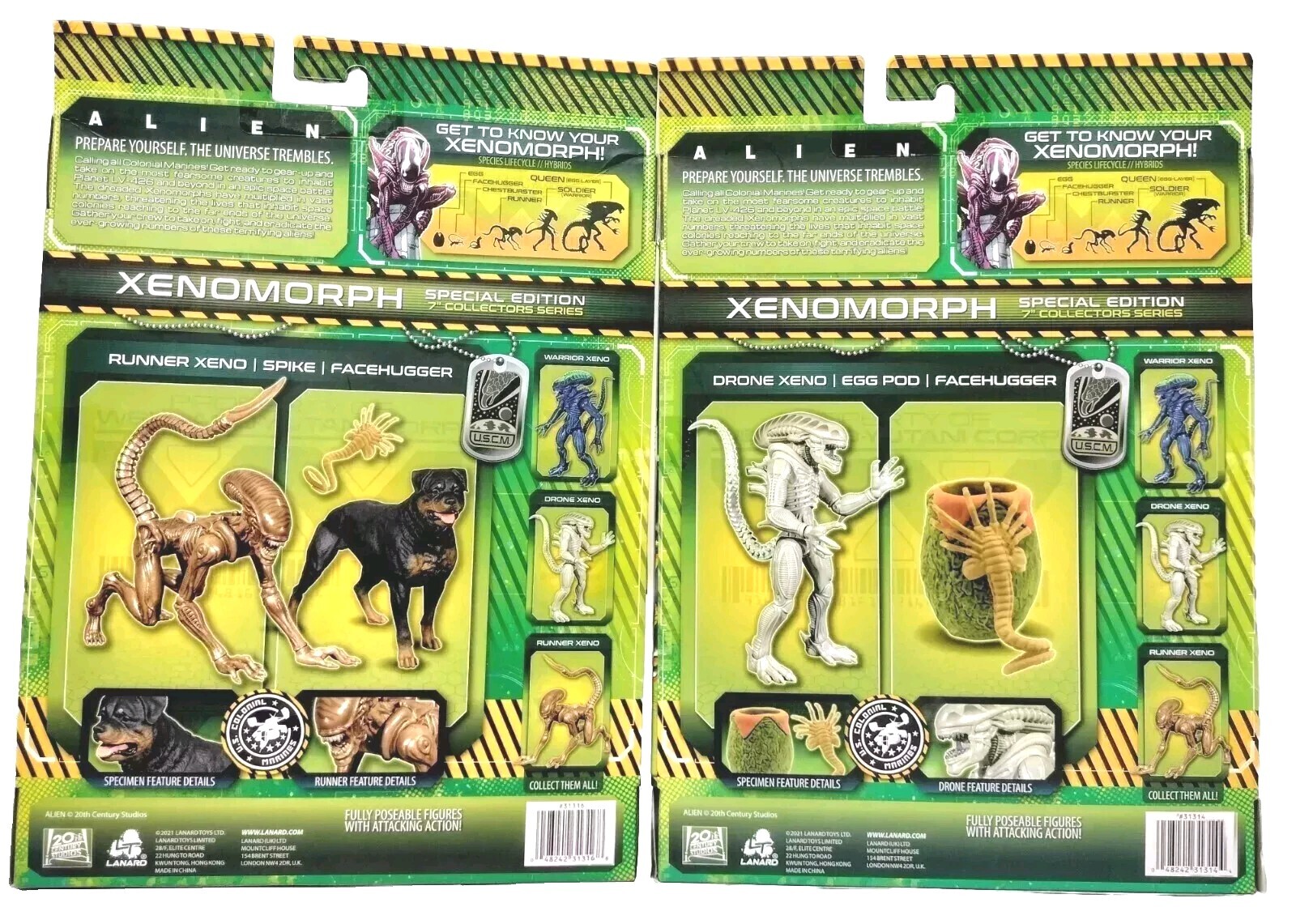 2 👽ALIEN Collection Figures Xenomorph Drone & Runner ~ Walmart ...