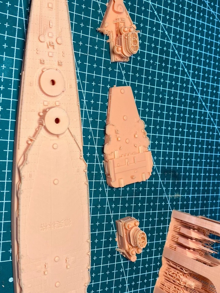 3D Printed 1/200 German Navy Battlecruiser Derflinger Unpainted Model ...