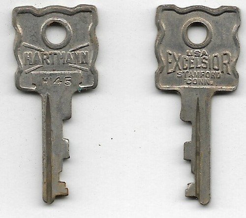 Vintage Excelsior / Hartmann Trunk/Tool box Key Blank H145 New Old ...