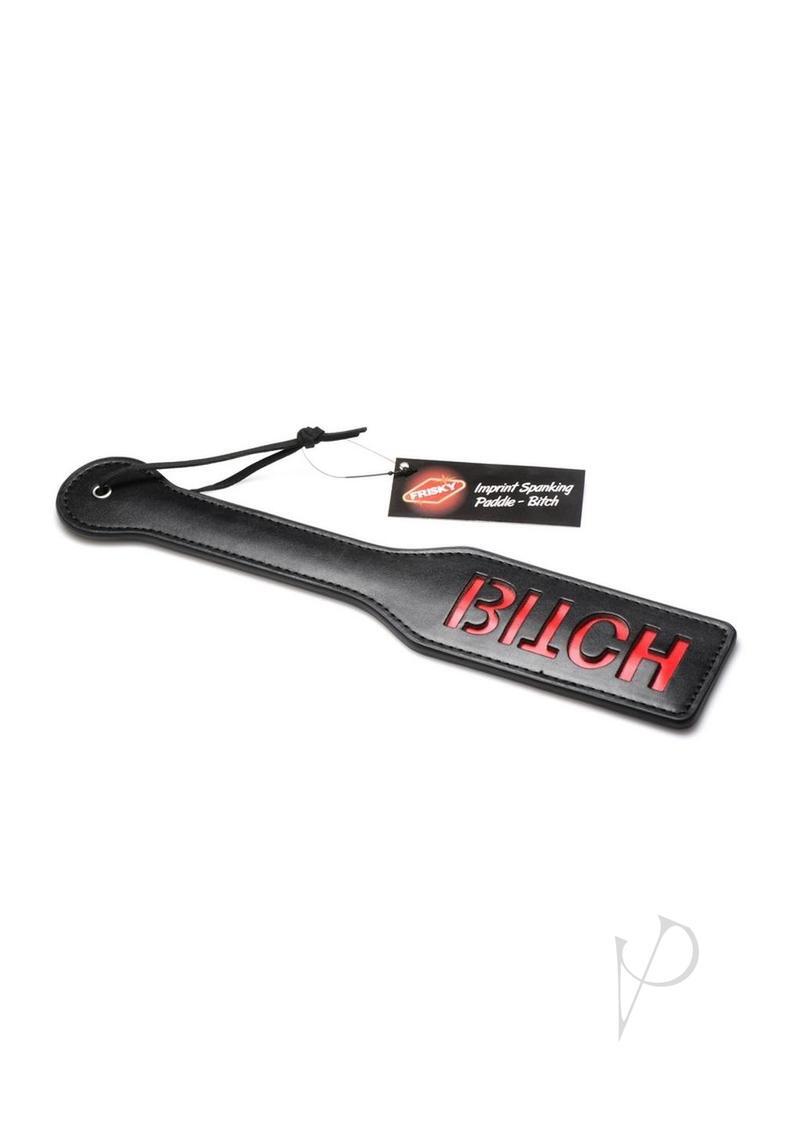 Frisky Imprint Spanking Paddle- Bitch - Black | eBay