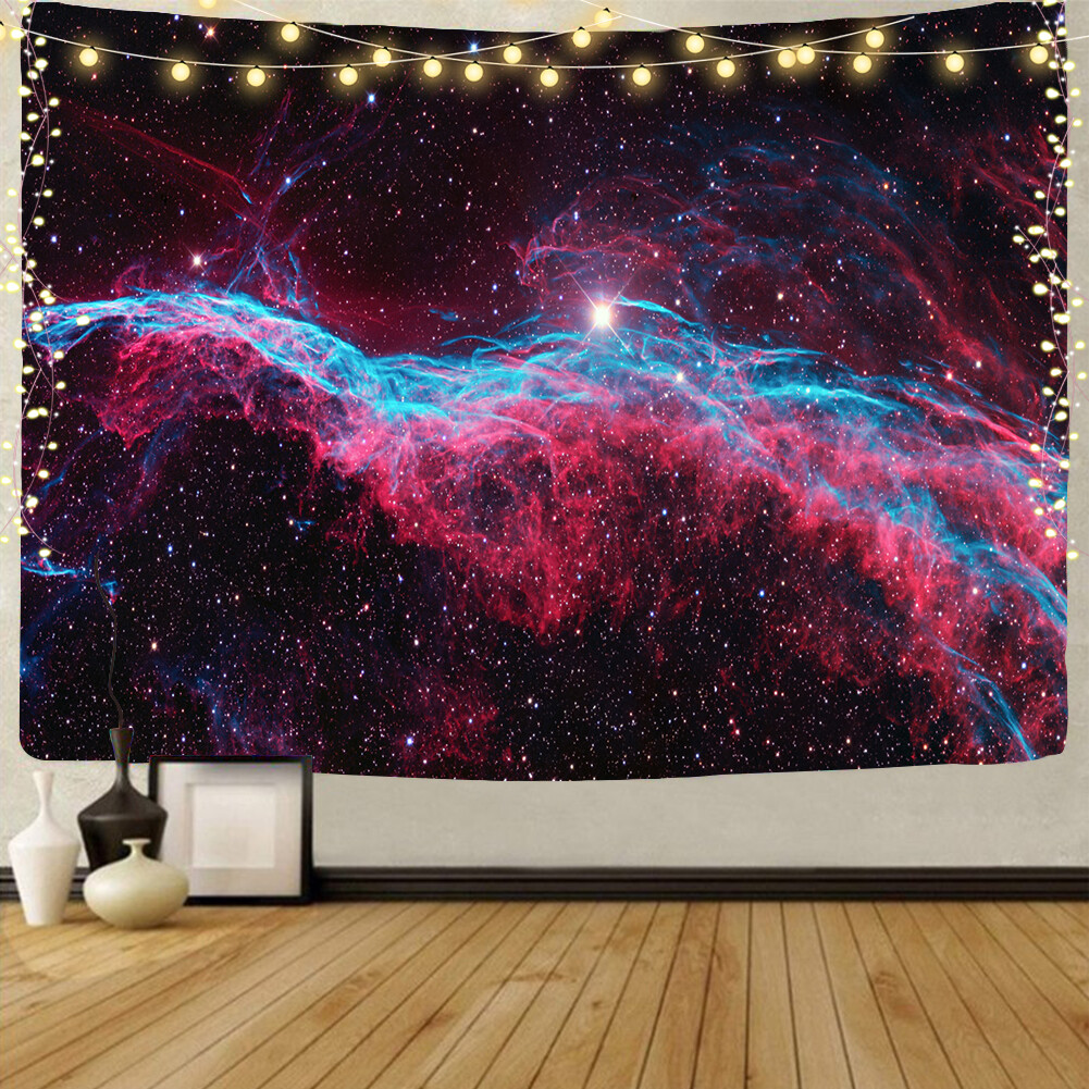 Galaxy Fluorescent Tapestry Luminous Background Living Room Decor ...