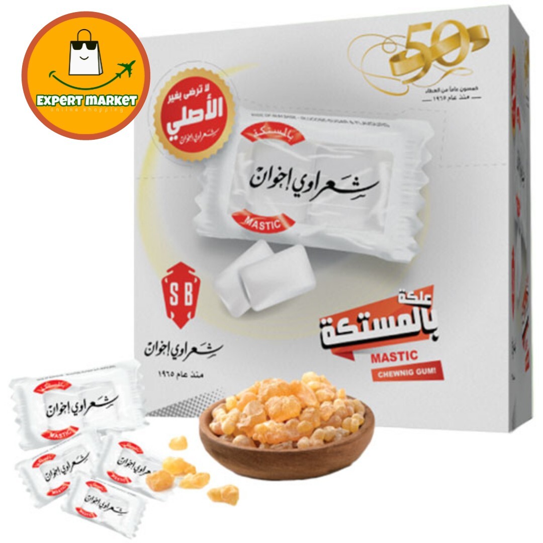 Sharawi Bros Chewing Gum mastic Flavor 100 Small 1Packs - علكة شعراوي ...
