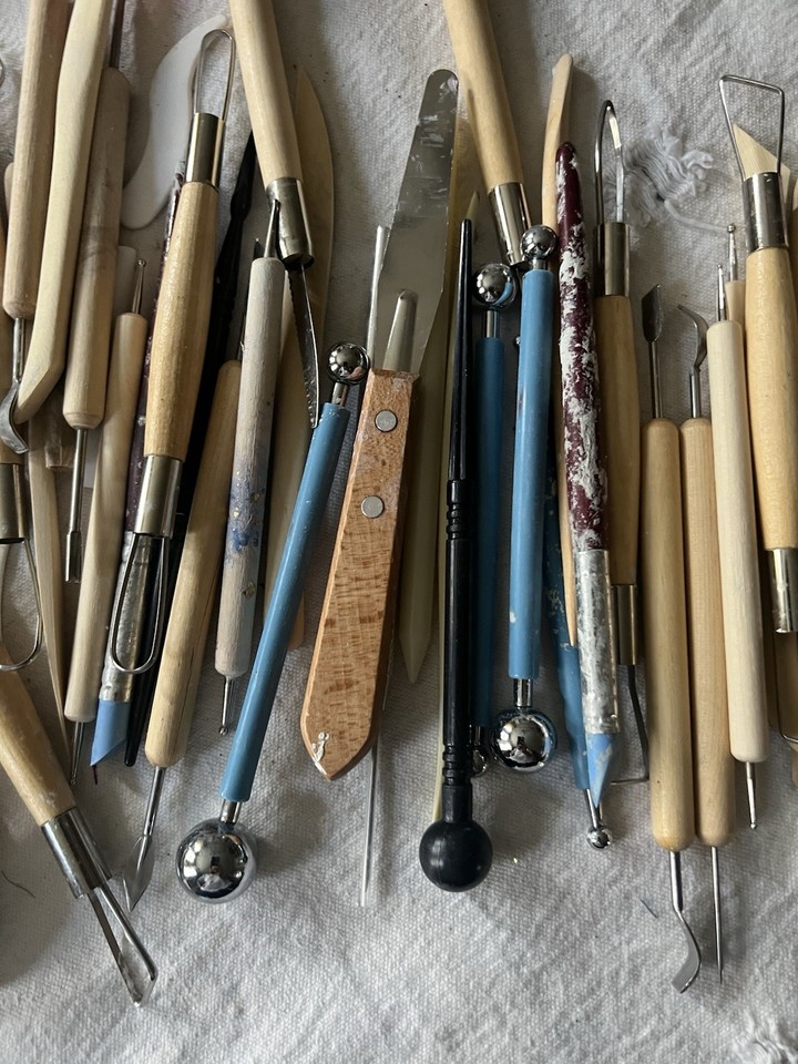 100+ Pottery Clay Sculpting Carving Tools RAMELSON KINREX Loew Cornell ...