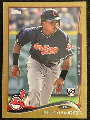 2014 Topps Mini Jose Ramirez GOLD Rookie #/63 (RC) Cleveland Indians ...