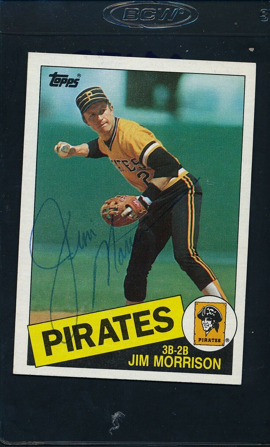 1985 Topps #433 Jim Morrison Pirates Signed Auto *44150 | eBay