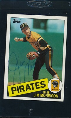 1985 Topps #433 Jim Morrison Pirates Signed Auto *44150 | eBay