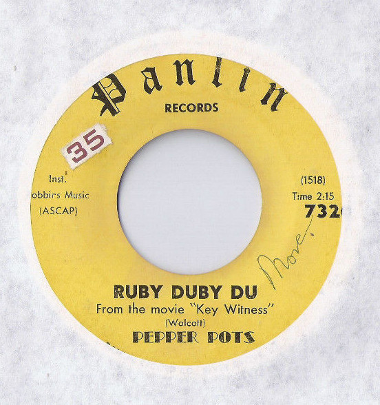 PEPPER POTS Leatherjacket Cowboy / Ruby Duby Du 45 RECORD OLDIES | eBay