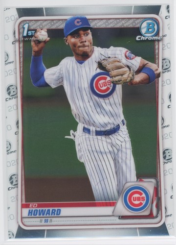 ED HOWARD 2020 BOWMAN DRAFT CHROME 1ST BD-98 CUBS QTY | eBay