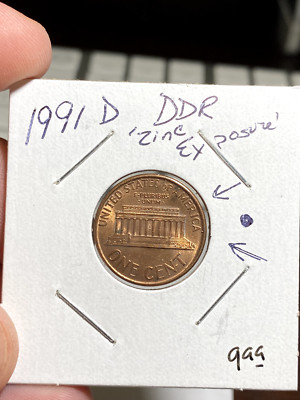 1991 D United States 1 Cent Error Coin | eBay