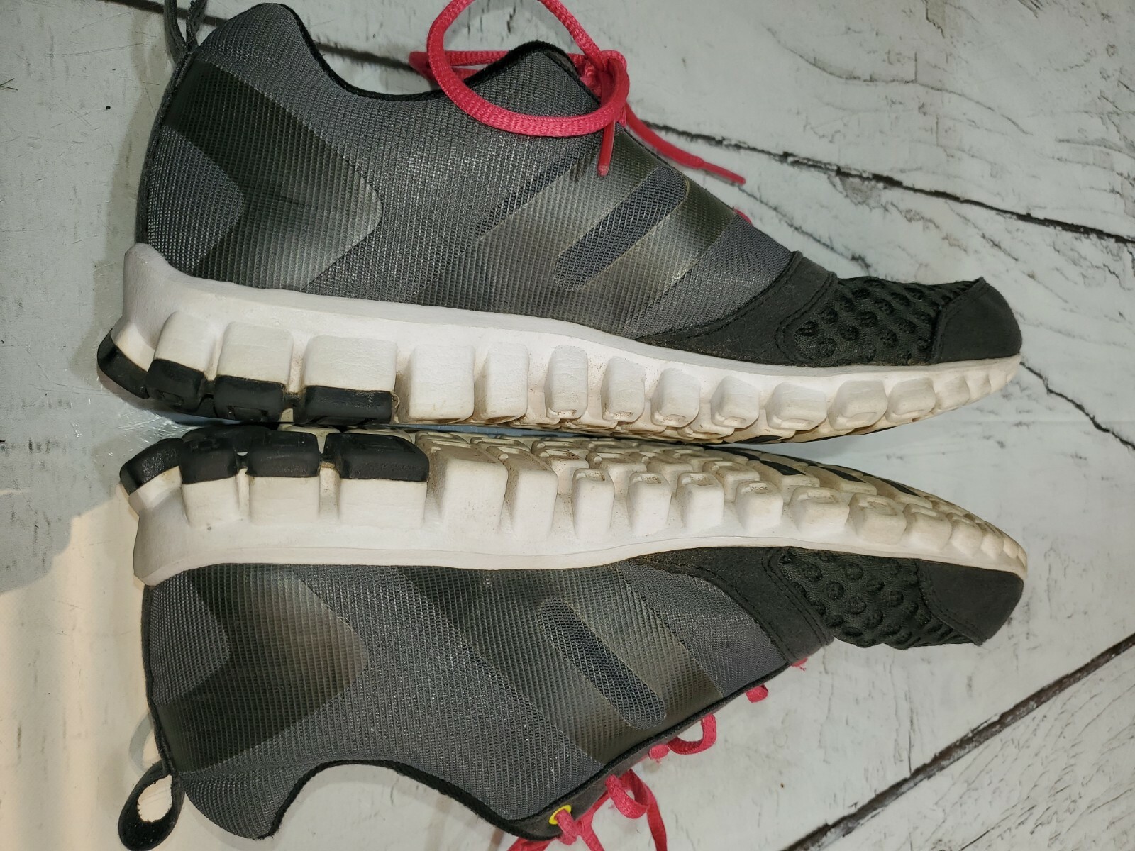 Womens Reebok Realflex Athletic Active Running Shoes Size 8 Dark Grey ...