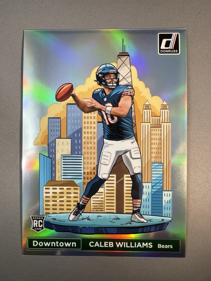 Caleb Williams Jadyn Daniels Bo Nix Jumbo Downtown Rookie Lot Bears ...