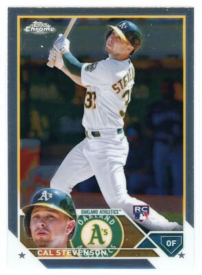 2023 Topps Chrome Cal Stevenson RC Oakland Athletics #199 | eBay
