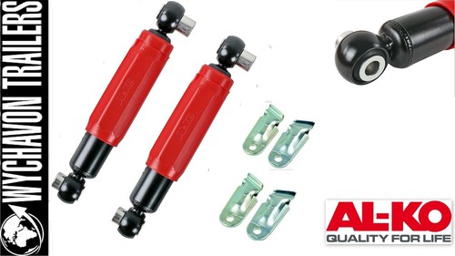 AL-KO Octagon Shock Absorbers 1800kg RED ALKO Caravan inc Brackets ONE ...