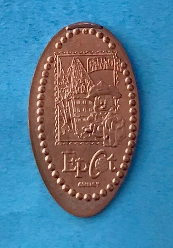 EPCOT MICKEY MOUNTIE HAT SUITCASE CANADA PAVILION ELONGATED PRESSED ...