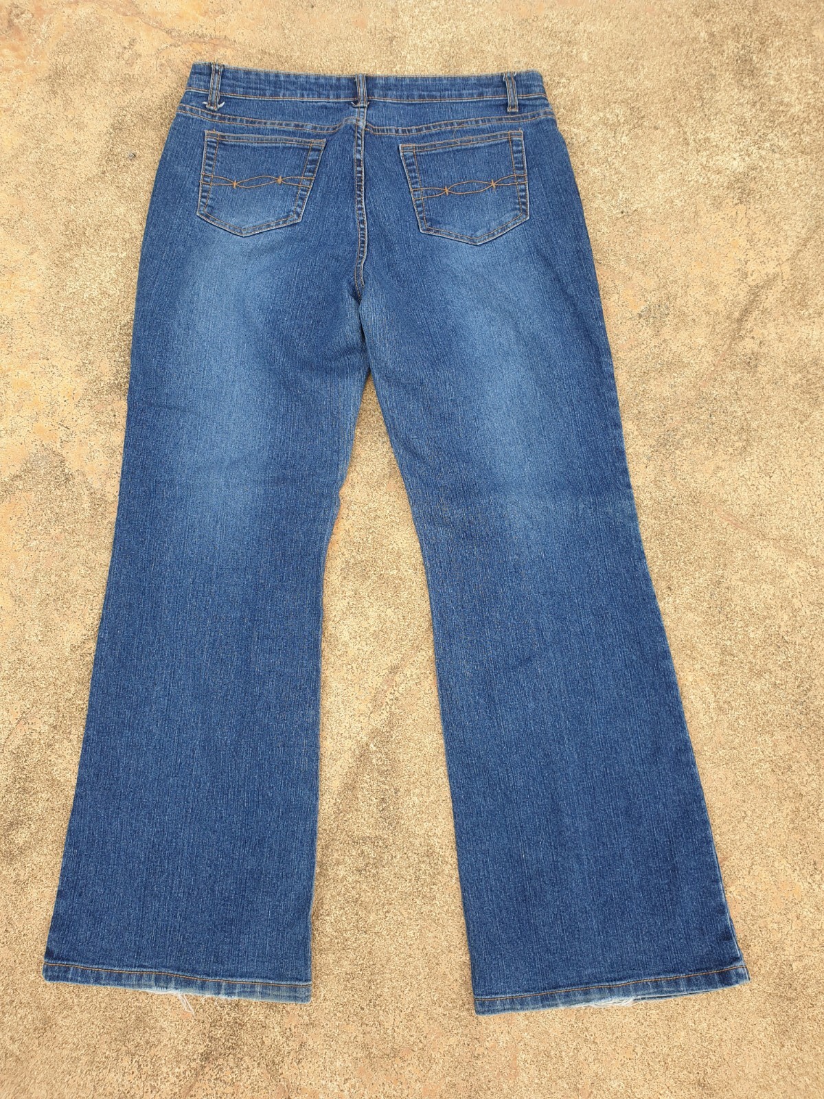 Vintage WAKEE Y2K Stretch Wide Leg Flare Jeans Sz 14 … - Gem
