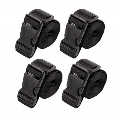 Utility Straps with Buckle 72"Lx1.25"W Quick-Release Adjustable Nylon ...