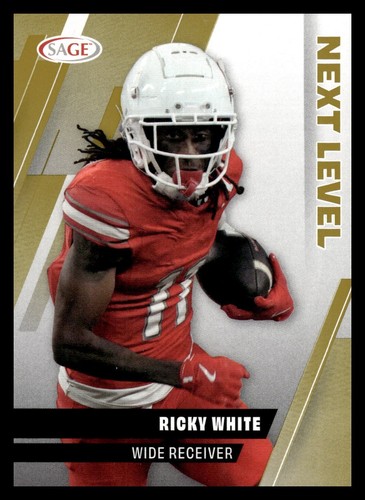 2025 Sage Football High Next Level Gold 115 Ricky White | eBay