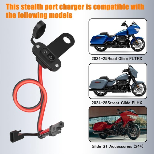 Stealth Port Charging Port Motorcycle for Auxiliary Charging of ...
