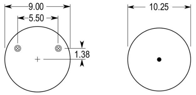 2pcs Airbags Air Bag Spring for Firestone W01-358-9626 Hendrickson S ...