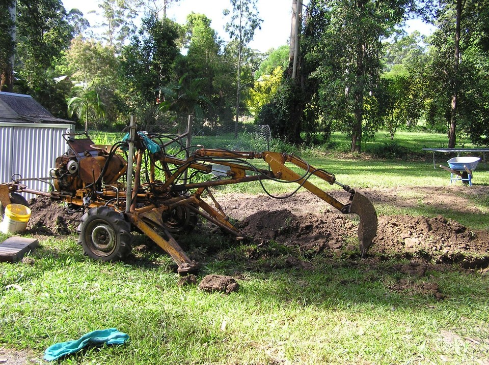 used backhoe Cranvel Little Digger Trench Digger Backhoe | eBay Australia
