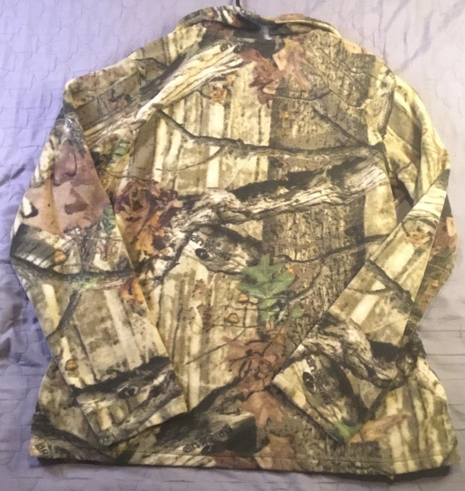 Mossy Oak Jacket Women Fleece Breakup Womens Full Zip Camo Size Large ...