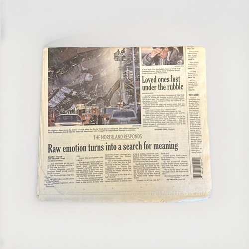 9/11 ATTACK Twin Towers (Lot Of 3) - MN Newspapers - September 12-13 ...