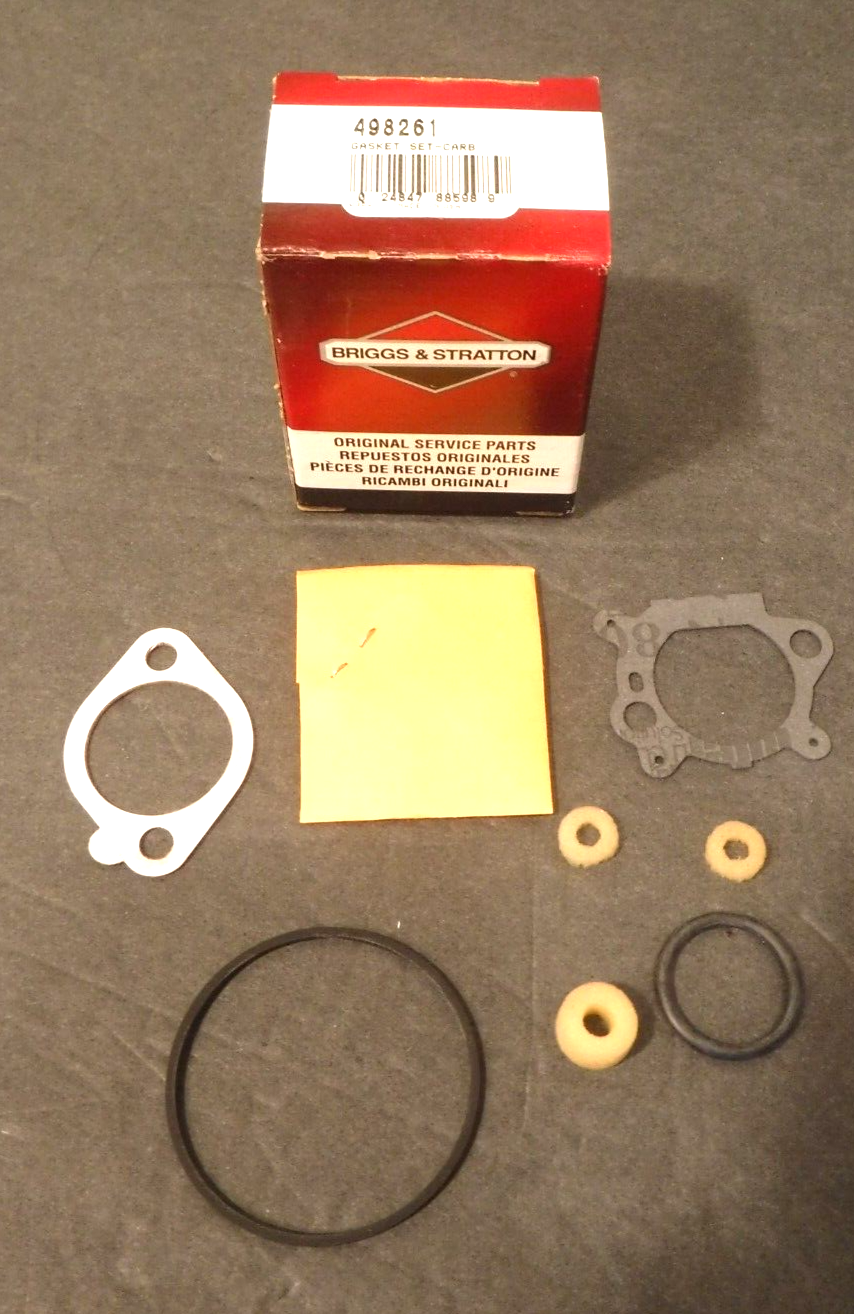 New Briggs & Stratton 498261 Carburetor Gasket Set Genuine OEM Service ...