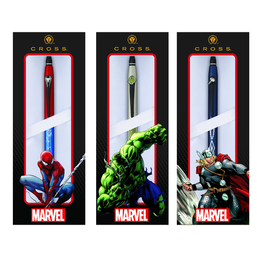 Cross Marvel Edition Click Ballpoint Pen - Choose from Spider Man, Hulk ...