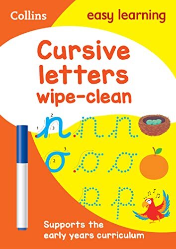Cursive Letters Age 3-5 Wipe Clean ... by Collins Easy Learnin Other ...