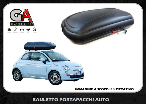 Box auto portatutto portapacchi da tettuccio universale 320 litri porta ...