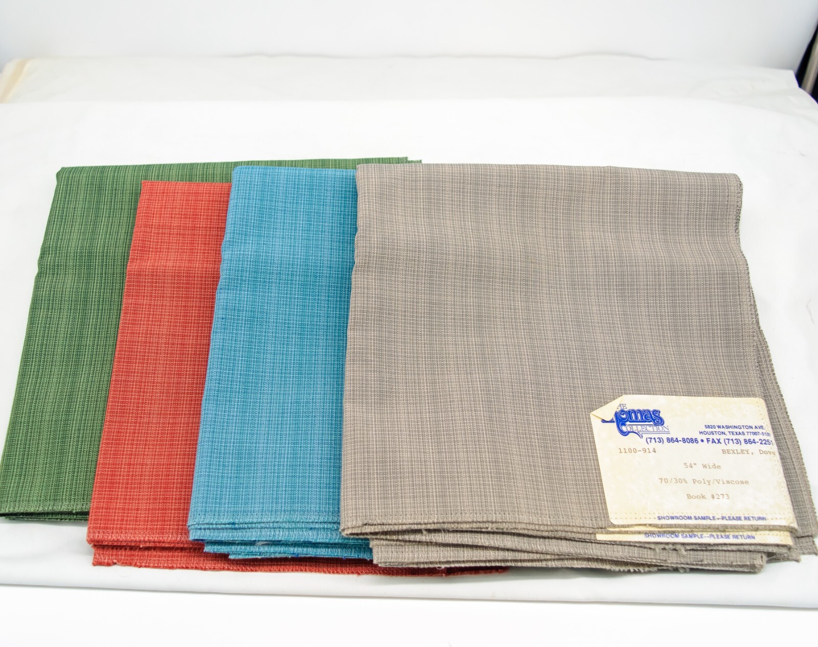 Vintage Bexley Rayon/Polyester Fabric Samples x14 | 18x18" | 3.5 Square ...