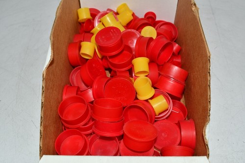 Lot of NEW Red & Yellow Military Specification Cap Plug | eBay