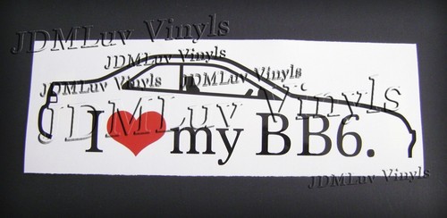 I love my Prelude 97-01 Sticker decal JDM Honda BB6 | eBay