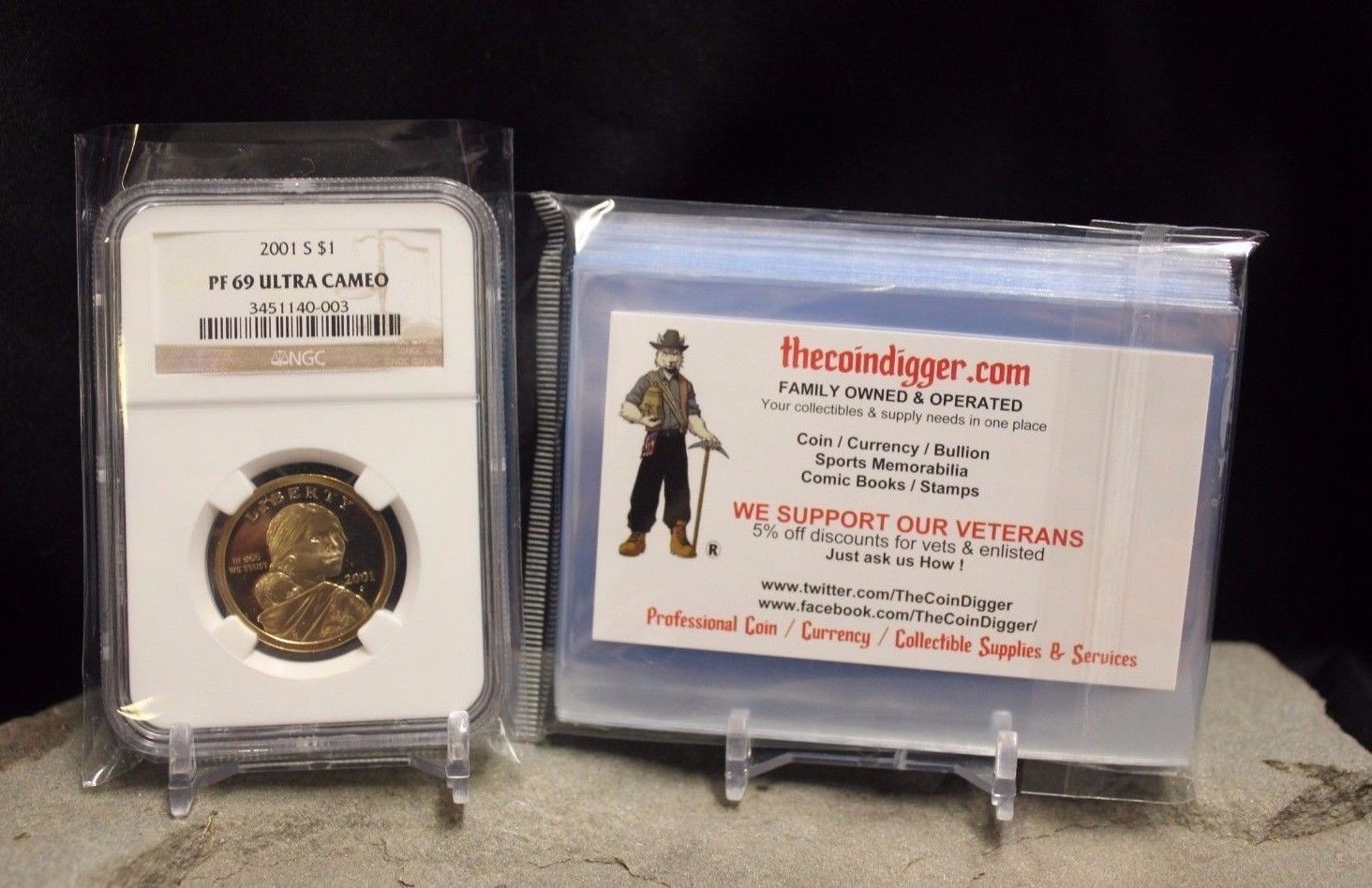 200 TCD Coin Slab Resealable Sleeves NGC PCGS Everslab Protective ...