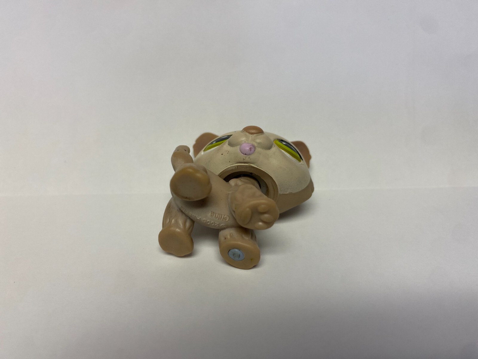 Authentic Littlest Pet Shop LPS #358 Brown Tan HUSKY Puppy Dog Green ...