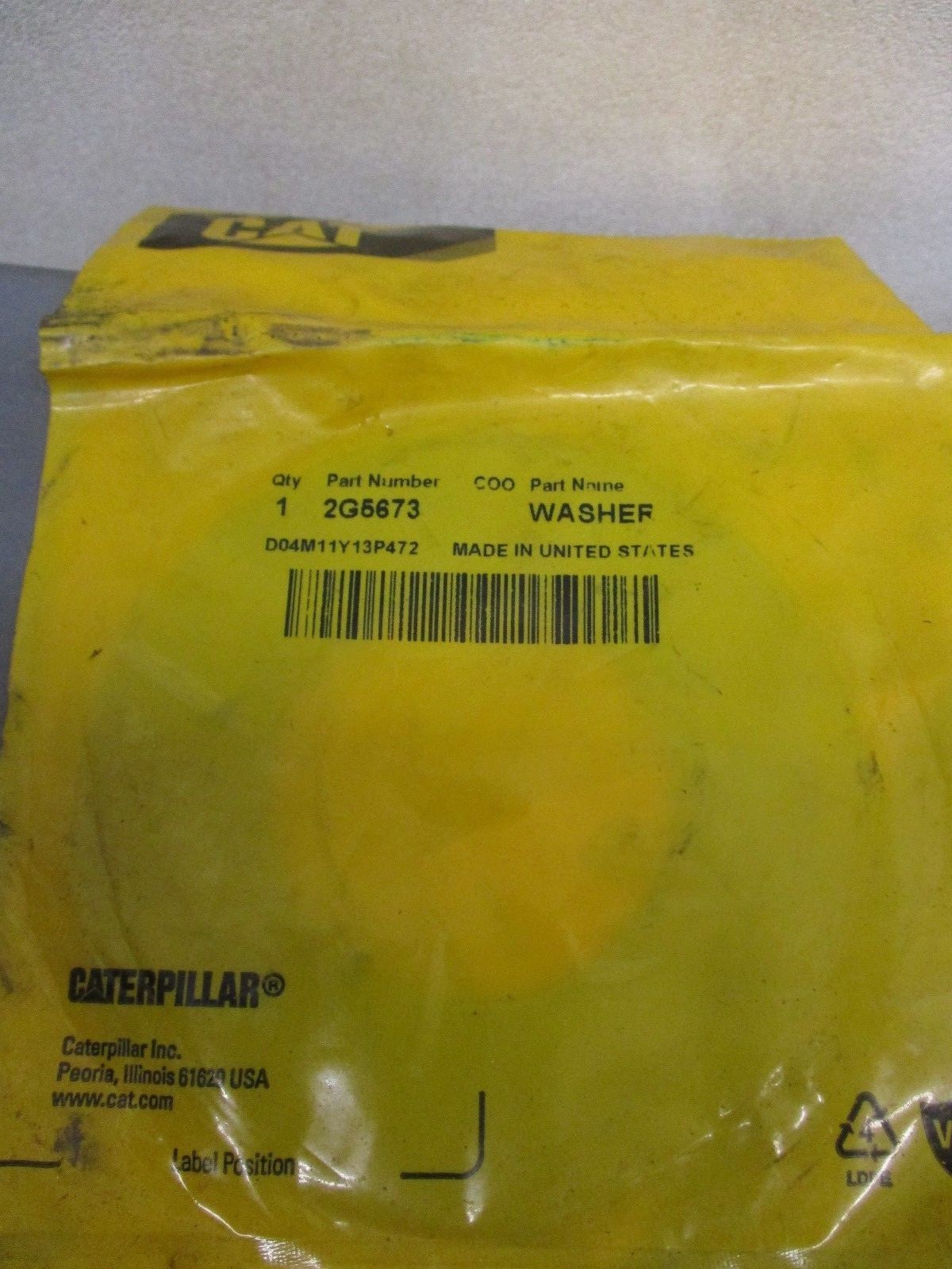 CATERPILLAR 2g-5673 WASHER Cat 2G5673 | eBay