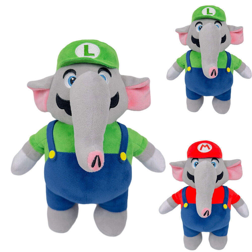 26cm Elephant Super Mario Luigi Plush Toy Doll Stuffed Plushies Kids ...