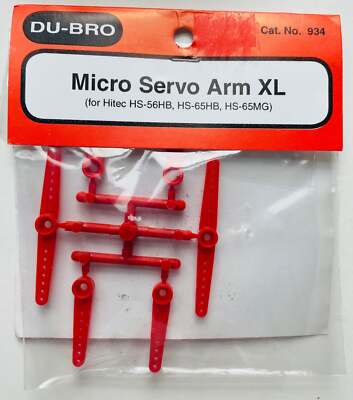 Du-Bro Red Micro Servo Arm XL #934 | eBay