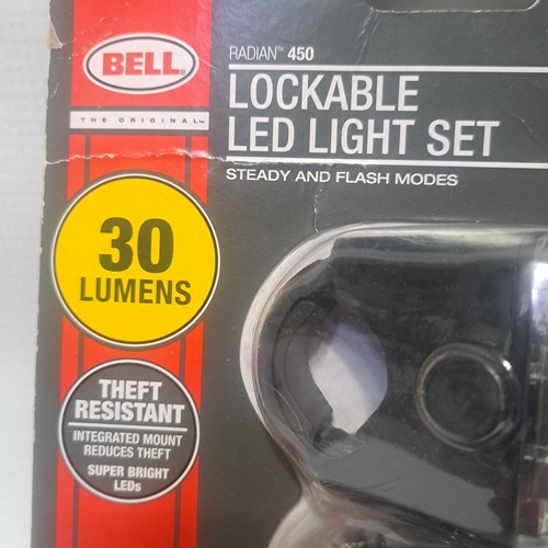 Bell Radian 450 Lockable Led Light Set For Bicycle Steady Flash Modes ...