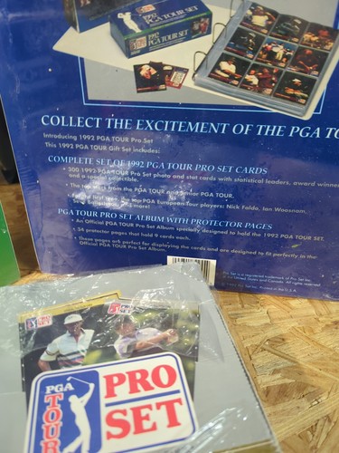 1991 & 92 Pro Set PGA Tour Sets in Binders & Protective Pages +4 ...