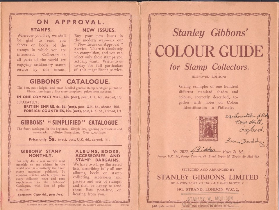 Stanley Gibbons' Colour Guide (Improved Edition) 1938 - PLEASE SEE ...