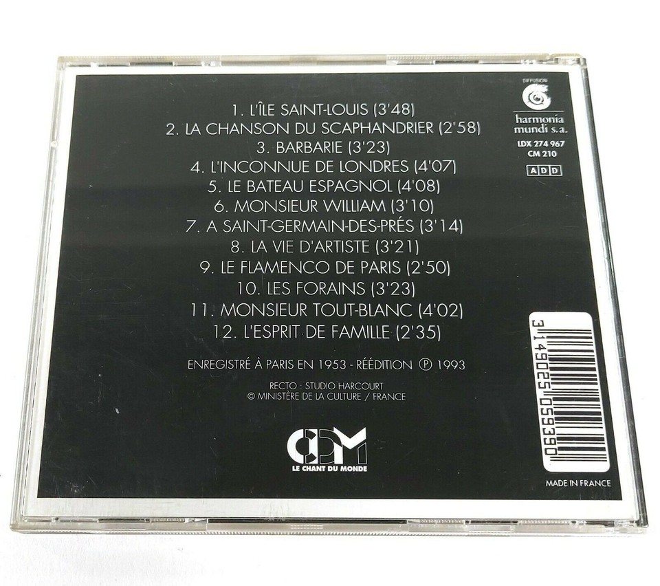 Leo Ferre Premieres Chansons 1993 Le Chant Du Monde ‎LDX 274 967 France ...