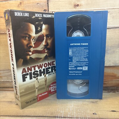 Antwone Fisher VHS Tape Used Denzel Washington Blue Blockbuster | eBay