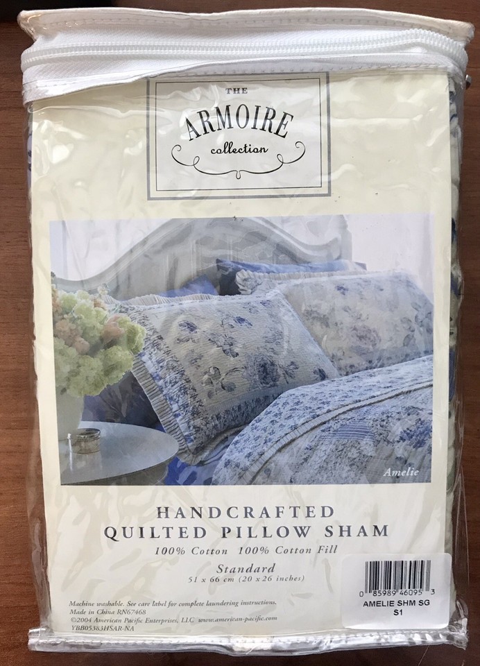 The Armoire Collection Amelie Quilted Pillow Sham Standard Size | eBay