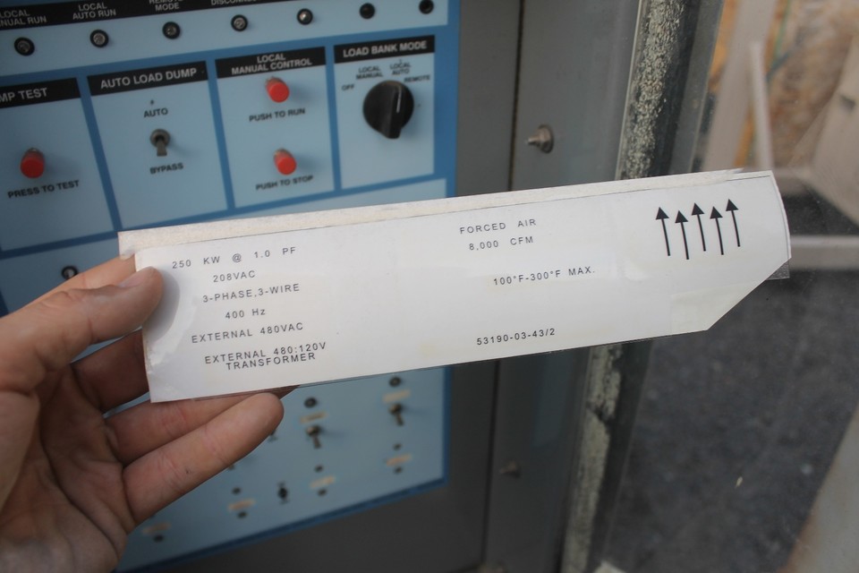 SIMPLEX NEPTUNE LOAD BANK 250KW 8000CFM AIR COOLED | eBay