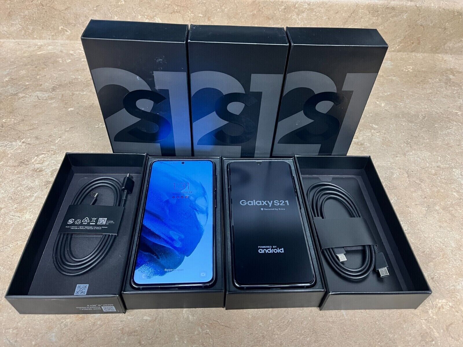 Samsung Galaxy S21 5G 128GB G991U GSM/CDMA Unlocked Smartphone Phantom ...