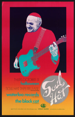 Soul Hat Tape Release Poster 10/31/1991 The Black Cat Austin TX Jagmo ...